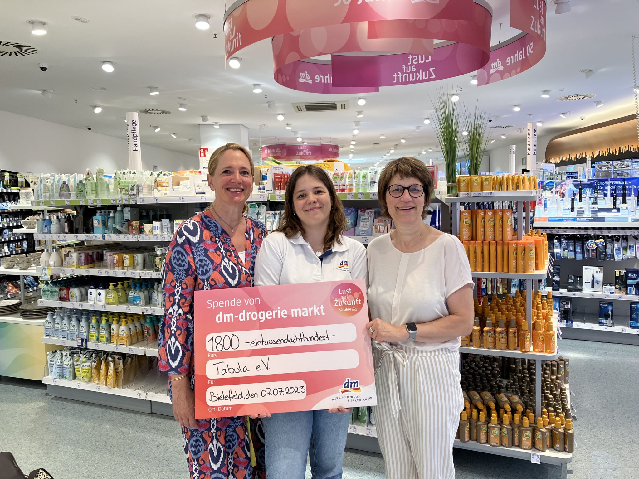 Mehr Information unter dm.de/zukunftsprojekt